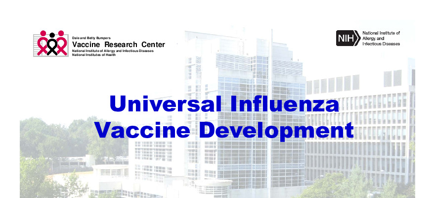 P6.1 Universal Influenza Vaccine Development - TechNet-21